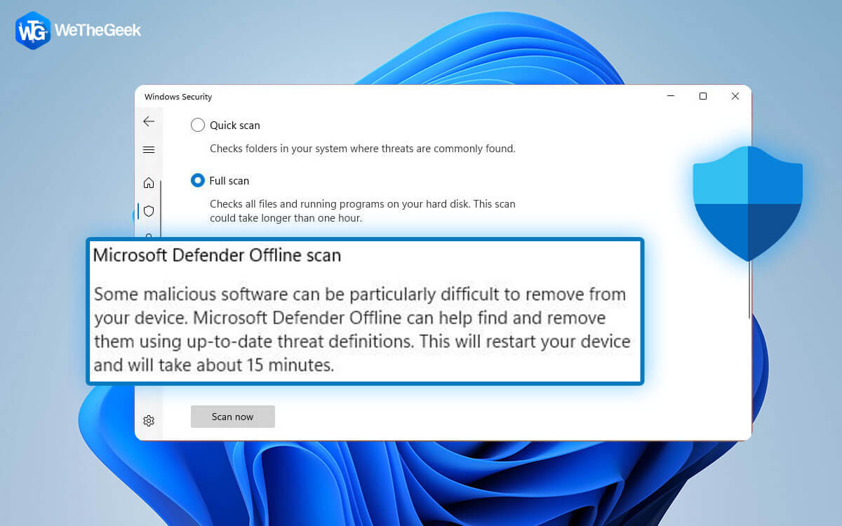 Jak používat Offline Scan Microsoft Defender na Windows 11? - Globalny Geek