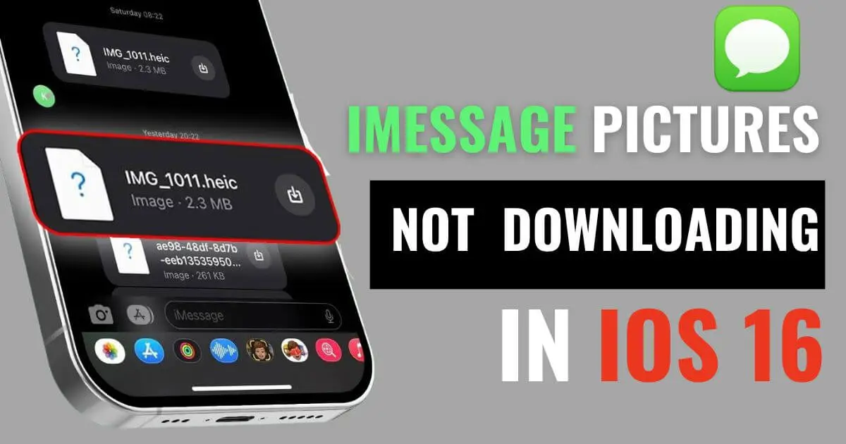 Rozwiązywanie problemów z pobieraniem obrazu Imessage na iOS 16 ...