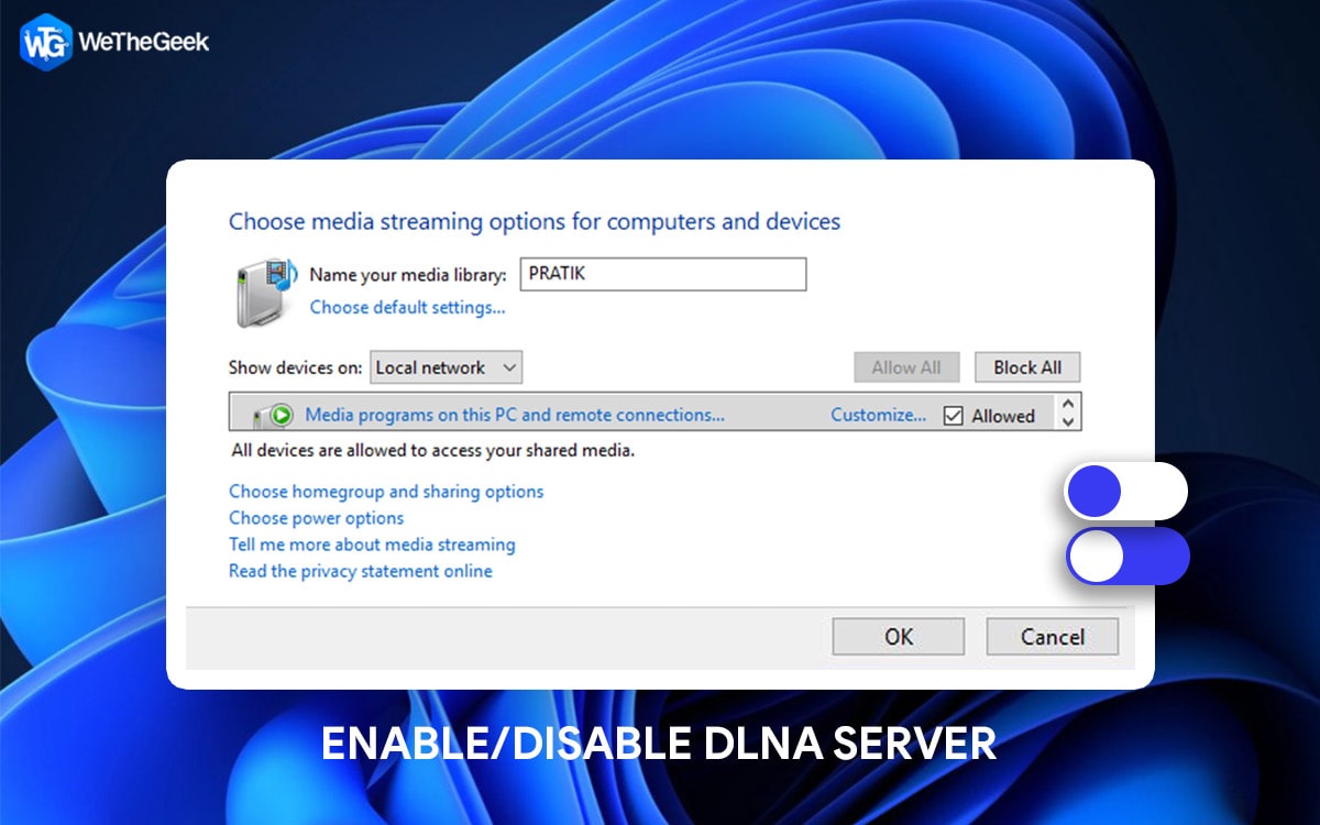 Jak włączyć/wyłączyć serwer DLNA w systemie Windows 11 - Globalny Geek