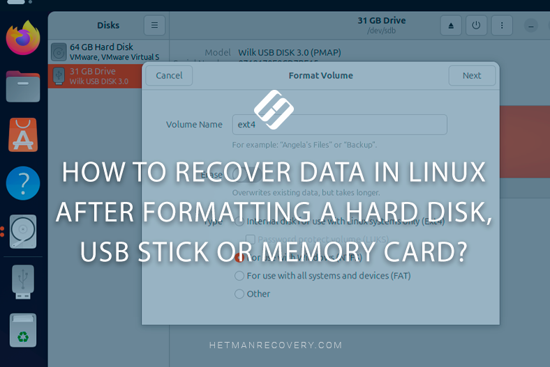 Як відновити дані в Linux після форматування жорсткого диска, USB ...